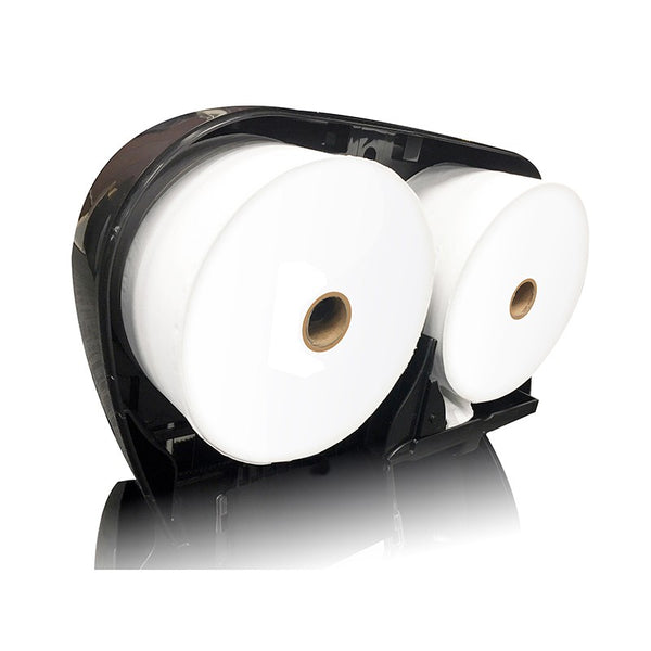 DISPENSER/ Toilet Tissue/ System/ Merfin/ 7" Jumbo, Black – Croaker, Inc