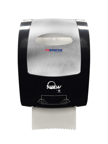 TOWEL DISPENSER/ Roll System/ Merfin/ Hands Free/Manual/ Black ...